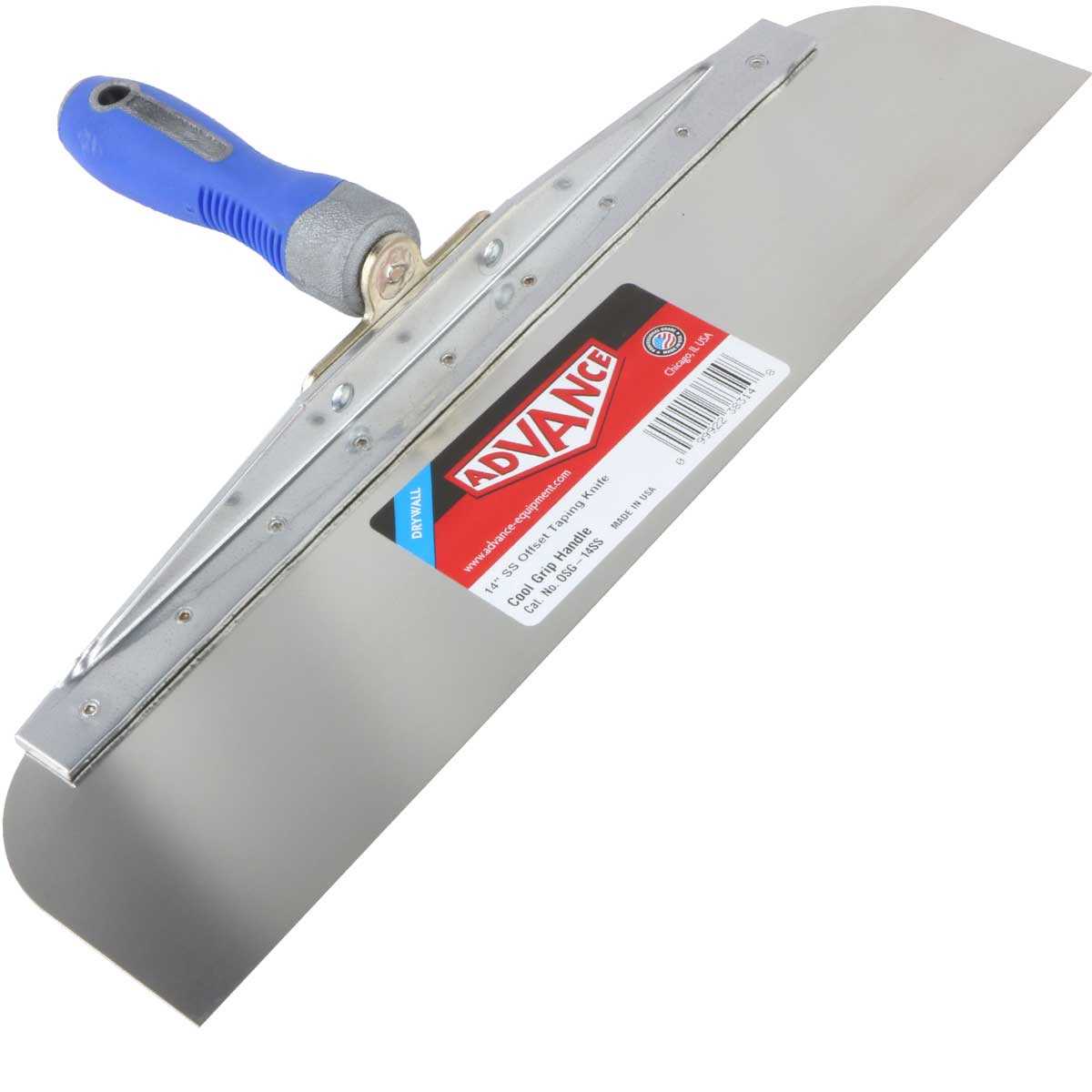 Advance 14" Stainless Offset Drywall Taping Knife model OS-14S