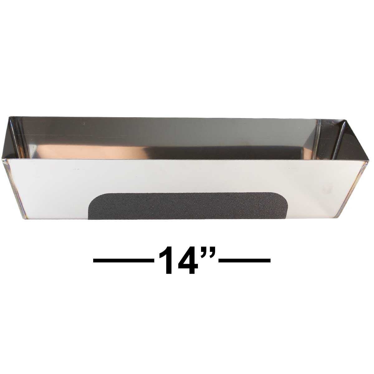 Advance 14" Heli-Arc Round Bottom Mud Pan with Grip | All-Wall.com