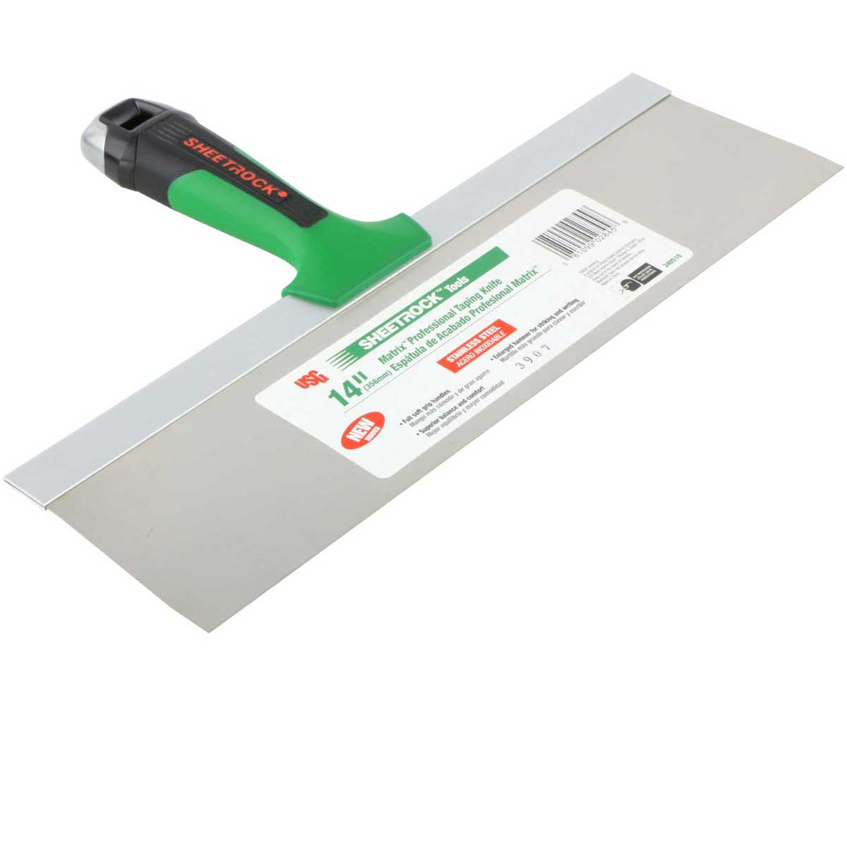 Sheetrock 14" Matrix Handle Stainless Steel Drywall Taping Knife 340510