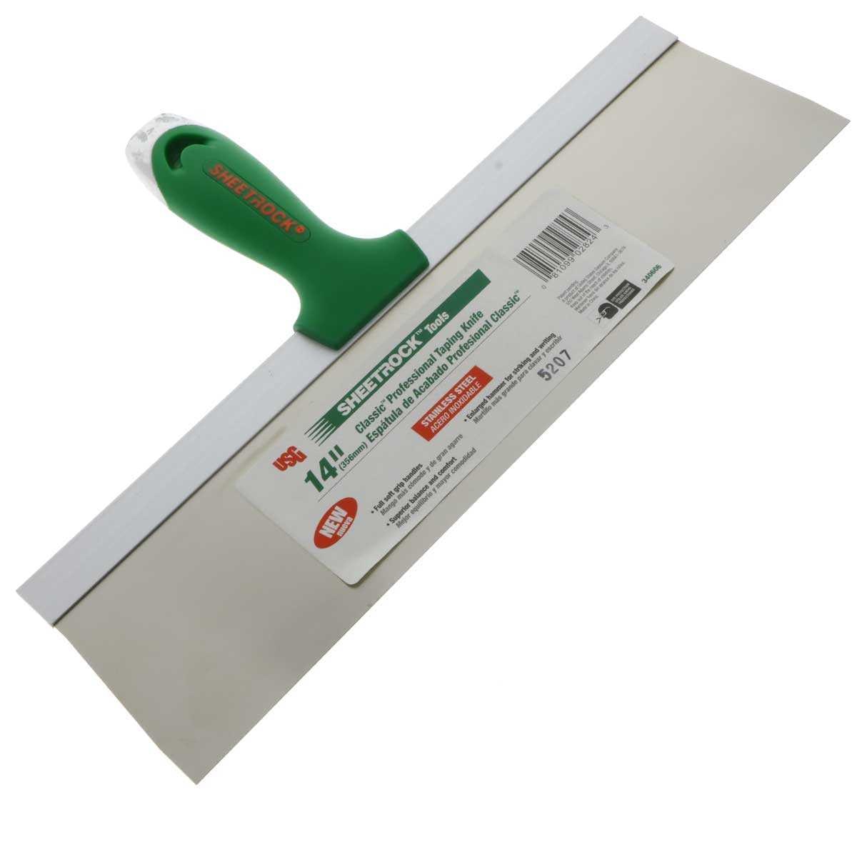 Sheetrock 14" Classic Handle Stainless Steel Drywall Taping Knife 340606