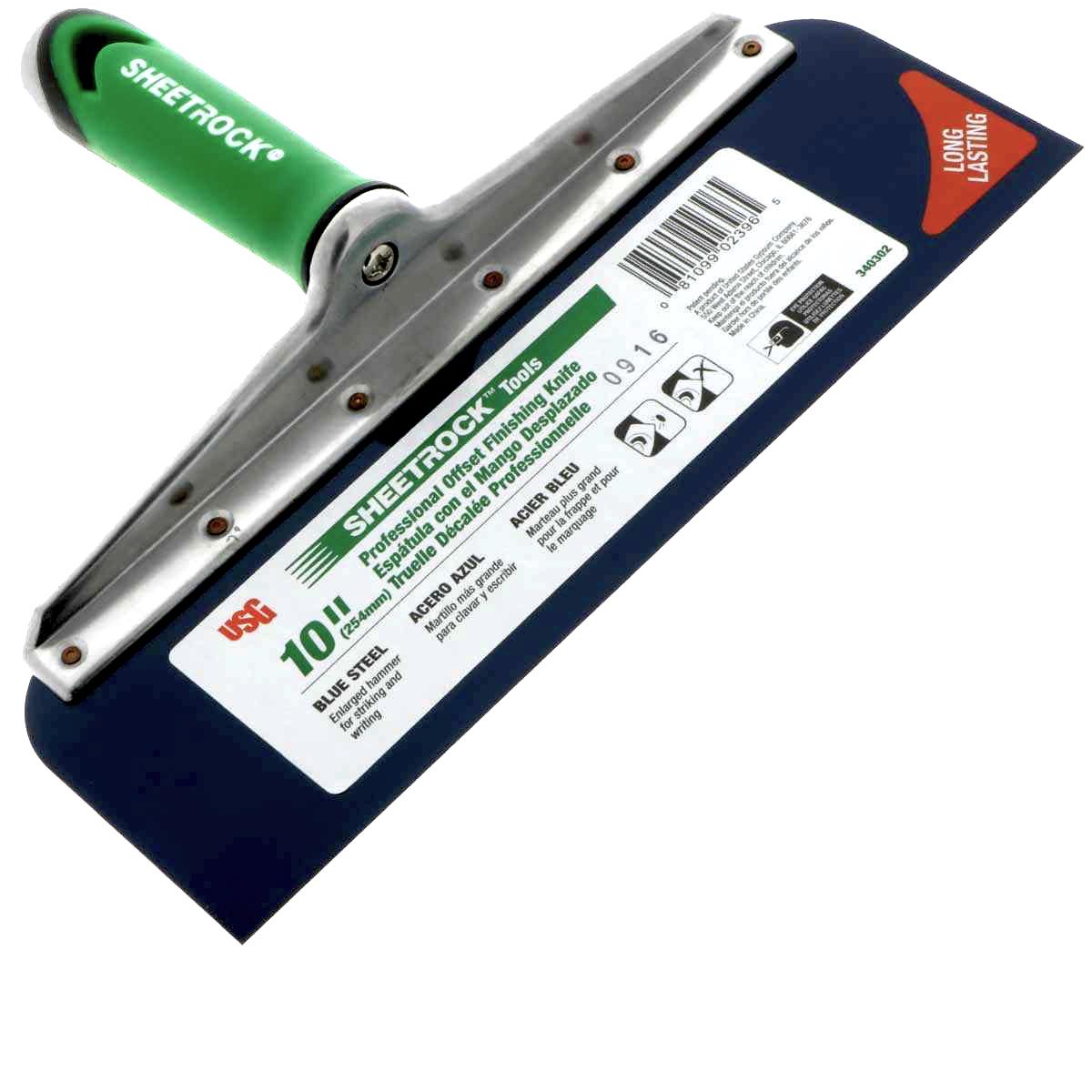 Sheetrock 10" Offset Blue Steel Blade Drywall Taping Knife | All-Wall.com