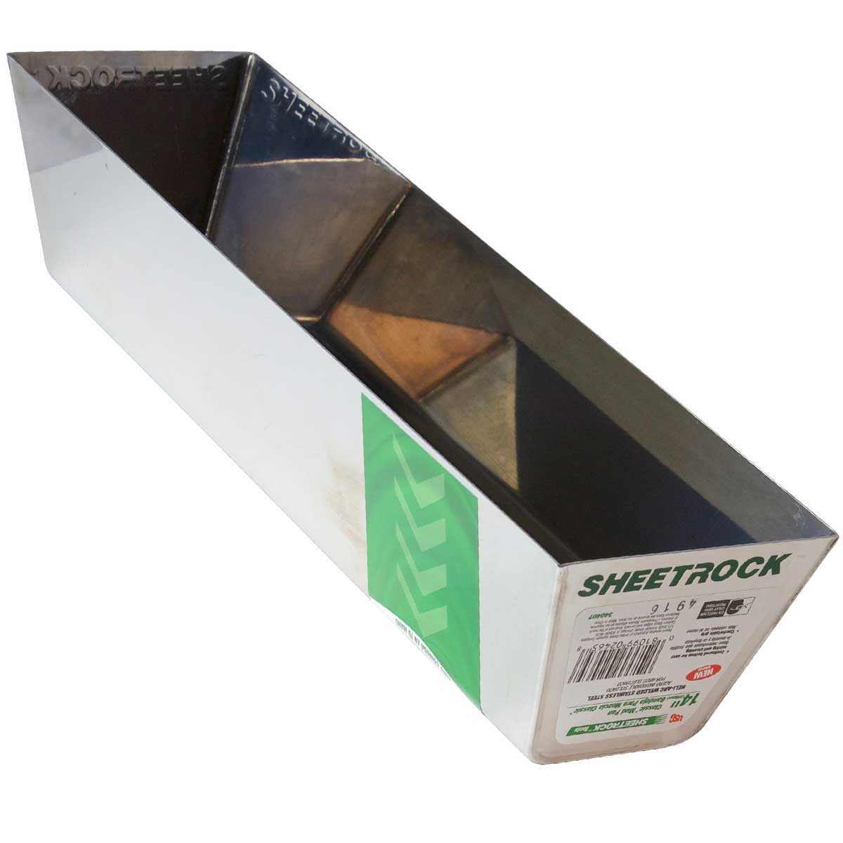 Sheetrock 14" Classic Stainless Steel Mud Pan