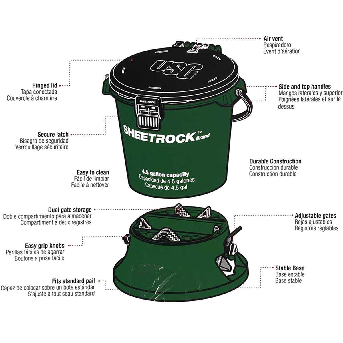 USG Paper Face Bead Hopper