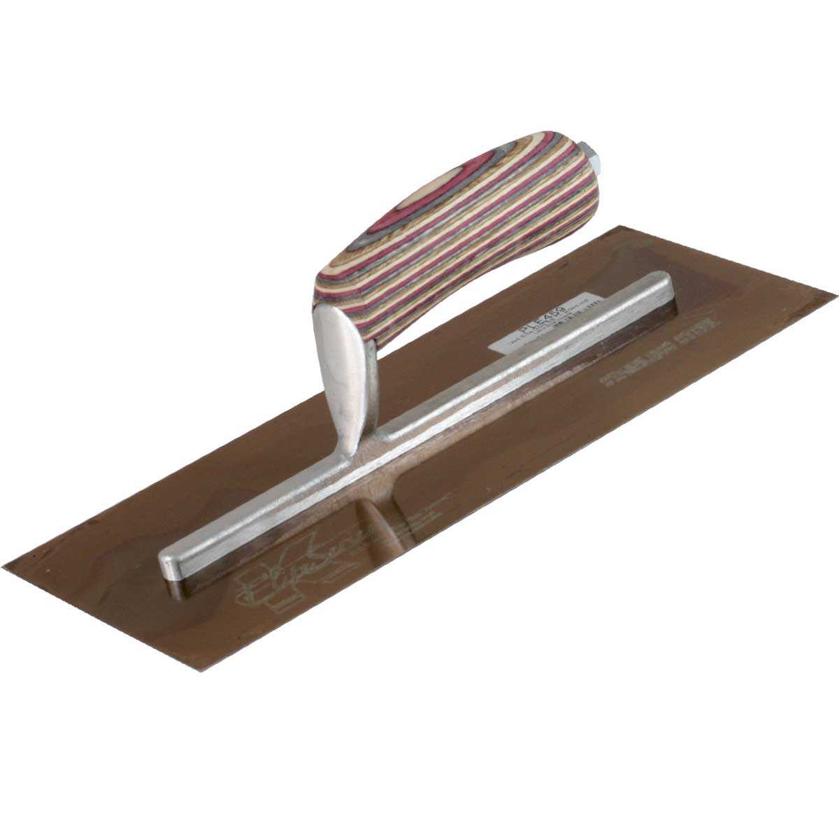 Kraft Elite Series Golden Stainless Steel Trowel with Wood Handle 12"x5 ...