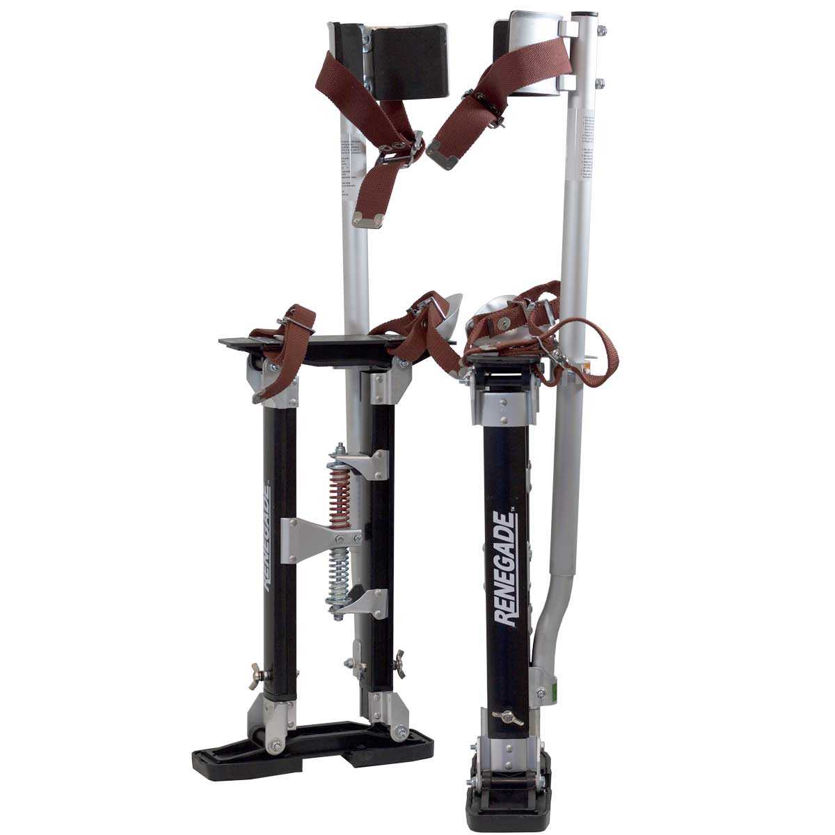 Renegade Pro Adjustable Drywall Stilts Extra-Tall 48" - 64"