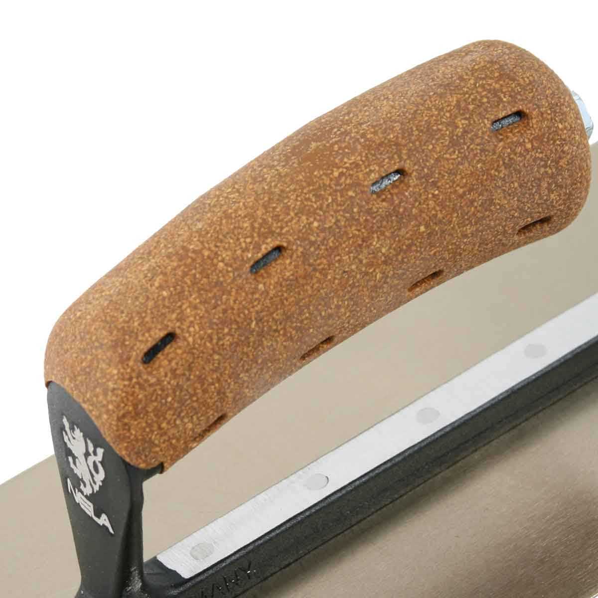 Nela 16" x 4.75" BiKo Grip Cork Handle Chrome Stainless Steel Curved ...