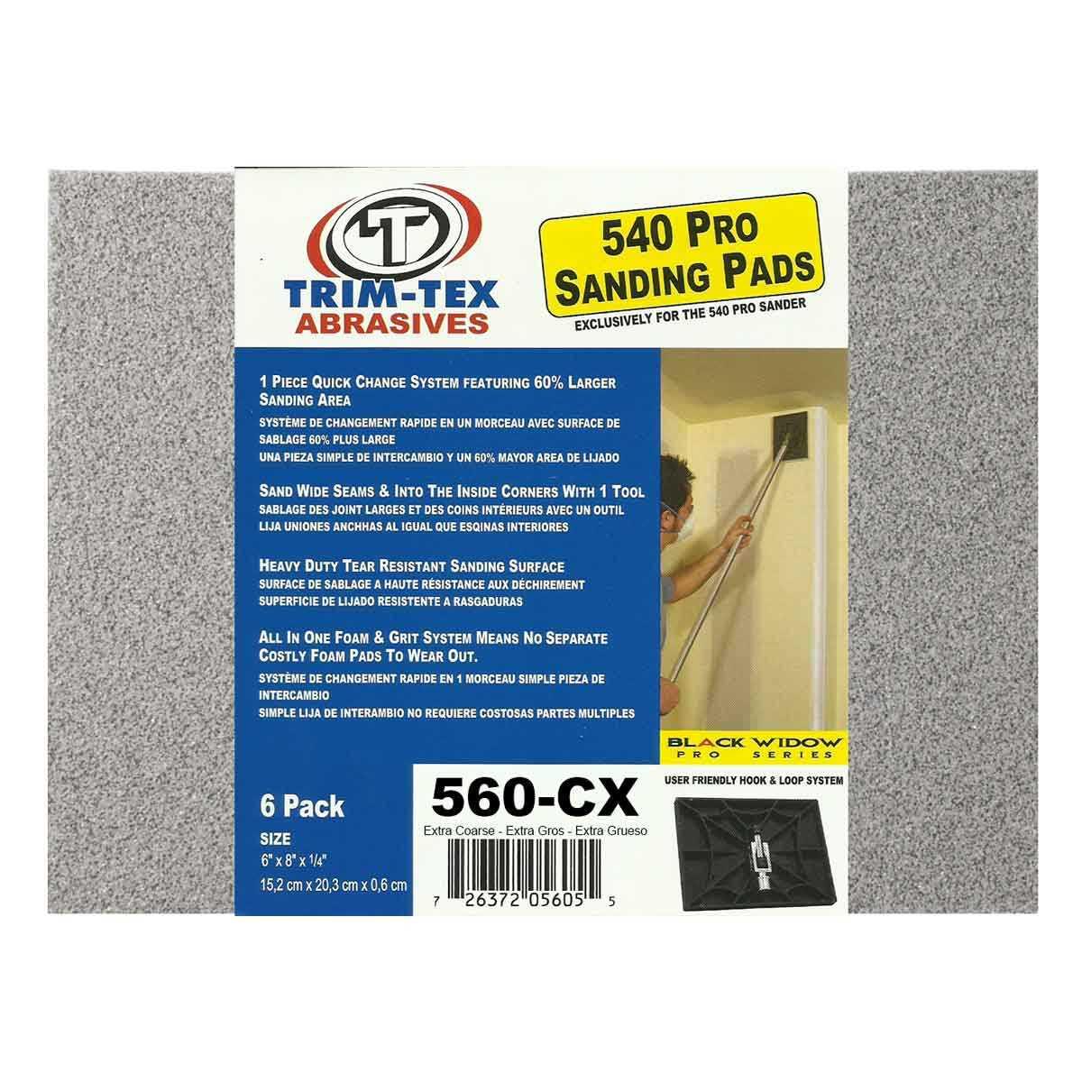 Black Widow Sanding Pads Medium 150 Grit 6/Pack