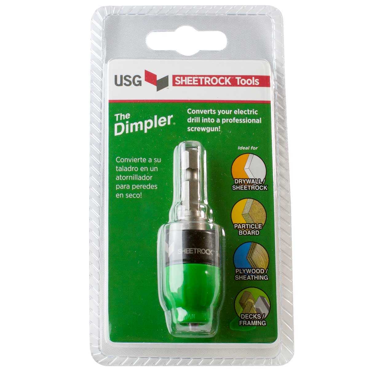 Sheetrock Dimpler Drywall Screw Setting Tool