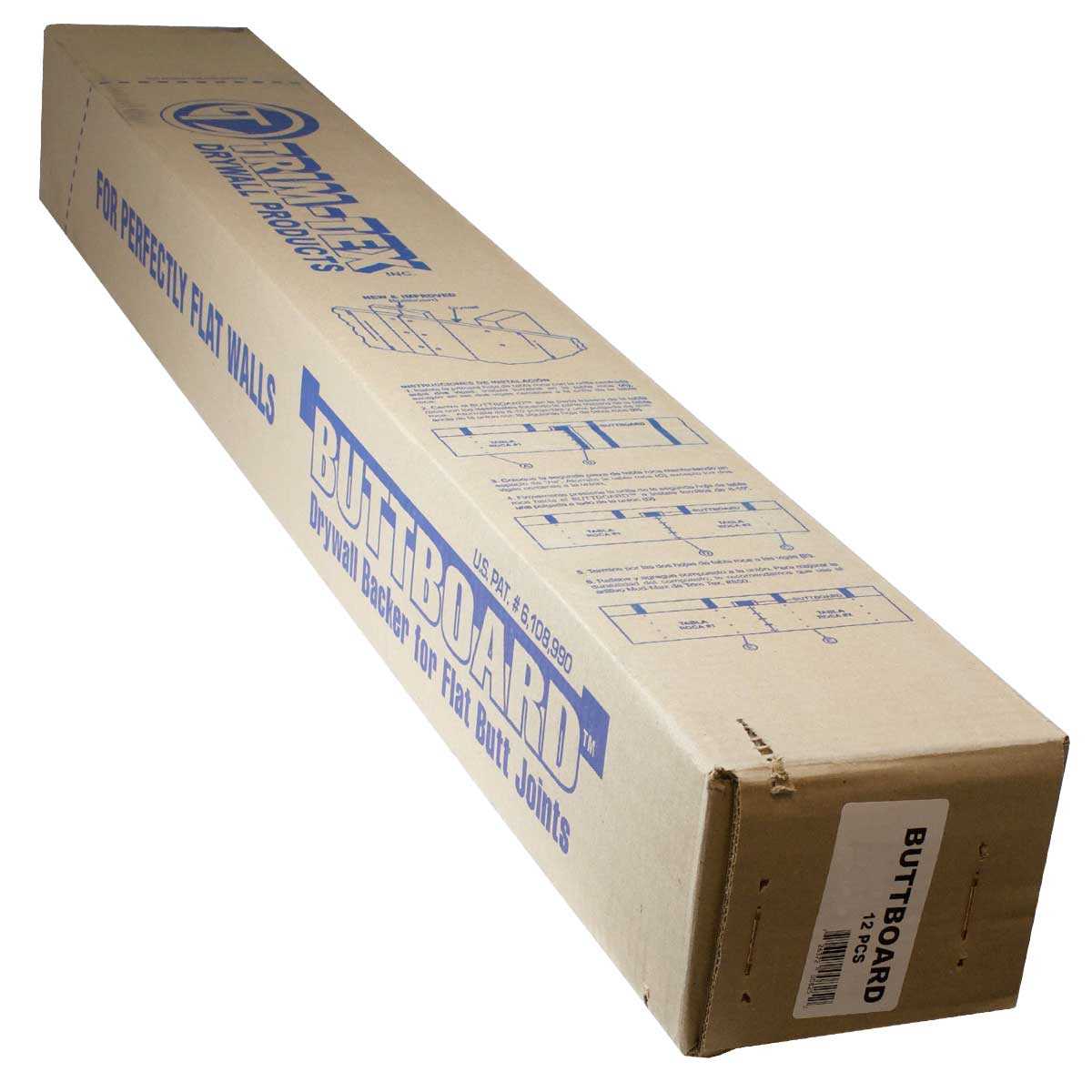 Trim-Tex Buttboard Drywall Backer 48" Case of 12