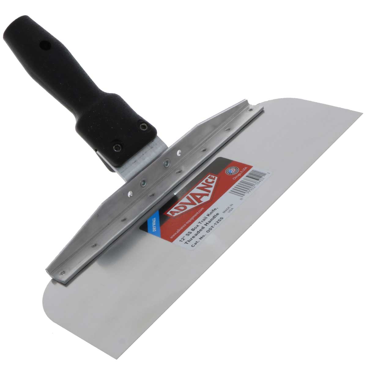 Advance 12" Stainless Steel Offset Box Trail Knife