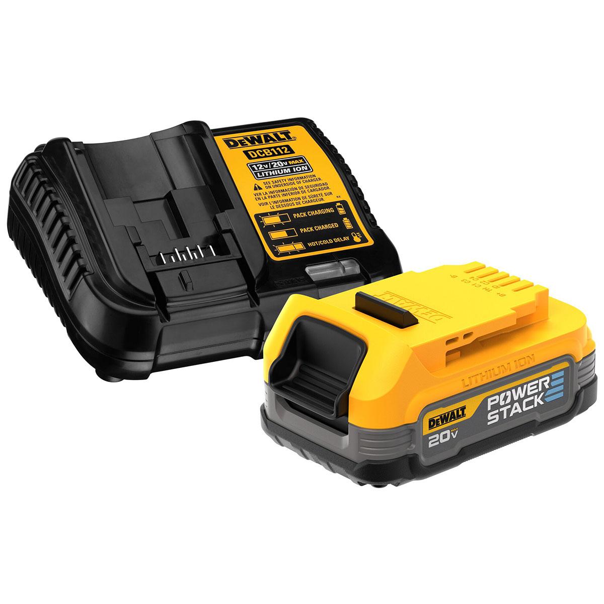 DeWalt 20V MAX POWERSTACK™ Battery and Charger Starter Kit DCBP034C