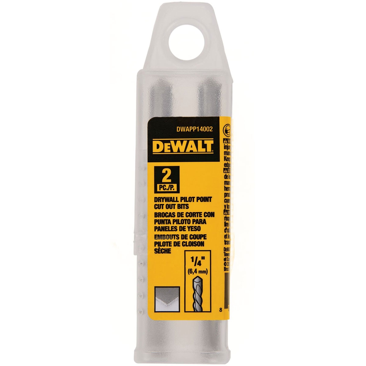 DeWalt PILOT POINT® Tip Cut-Out Bit 2pk DWAPP14002