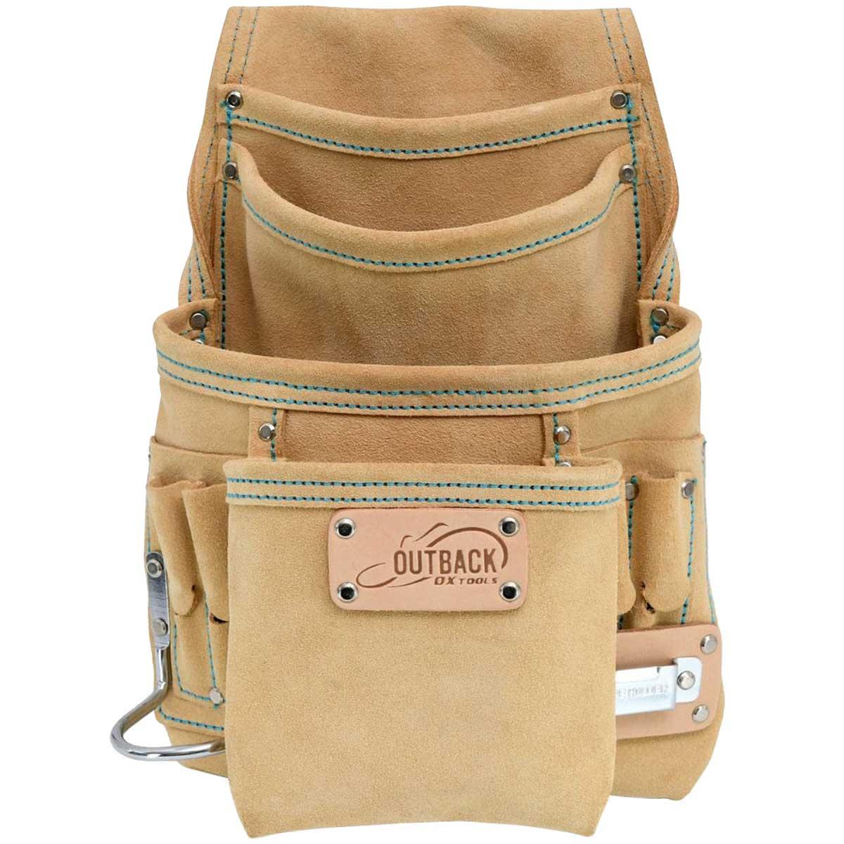 OX Trade Series 10 Pocket Fastener Pouch - Suede Leather | All-Wall.com
