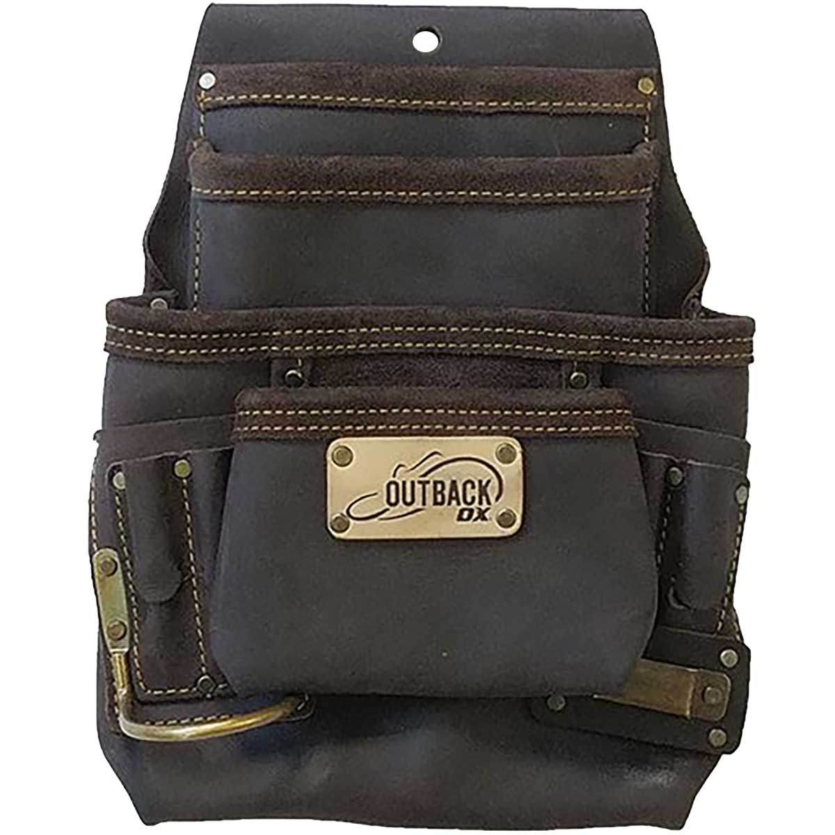 OX Pro Series 10 Pocket Fastener Pouch - Oil-Tanned Leather