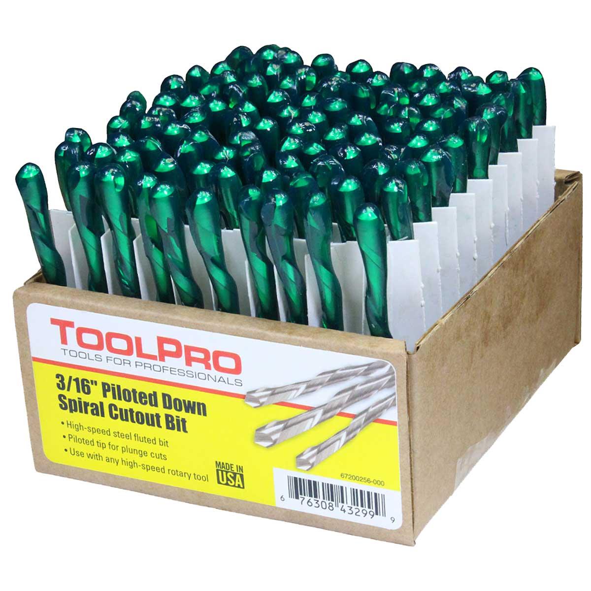 ToolPro 3/16" Cutout Bit - 100pk