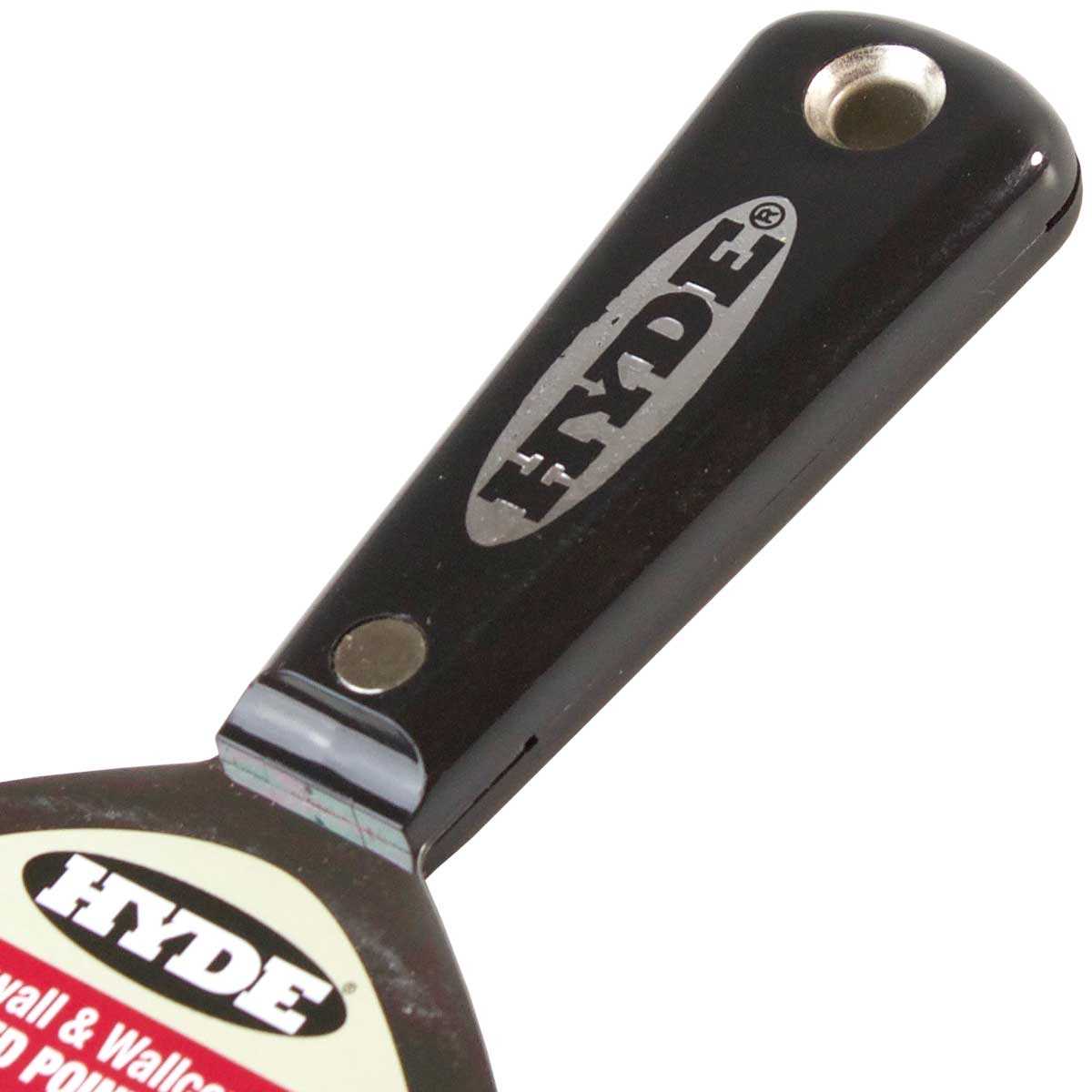 Hyde 6" Flexible Black & Silver Clipped Drywall Knife