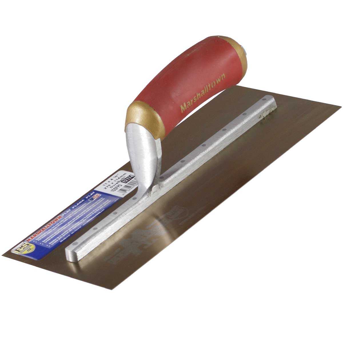 Marshalltown 11" X 4-1/2" Permashape Golden Stainless Steel Trowel w ...