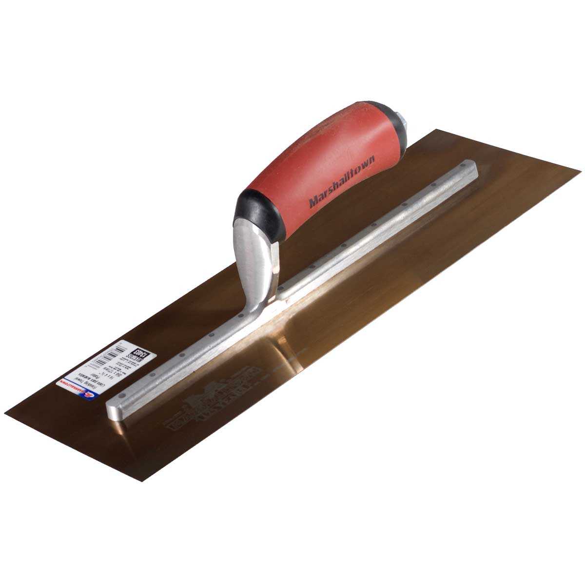 Marshalltown 14"x4-3/4" Golden Stainless Trowel - Durasoft Handle 13449