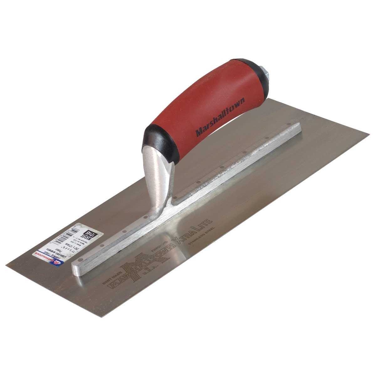 Marshalltown 11-1/2"x4-3/4" Bright Stainless Steel Trowel - Durasoft Handle