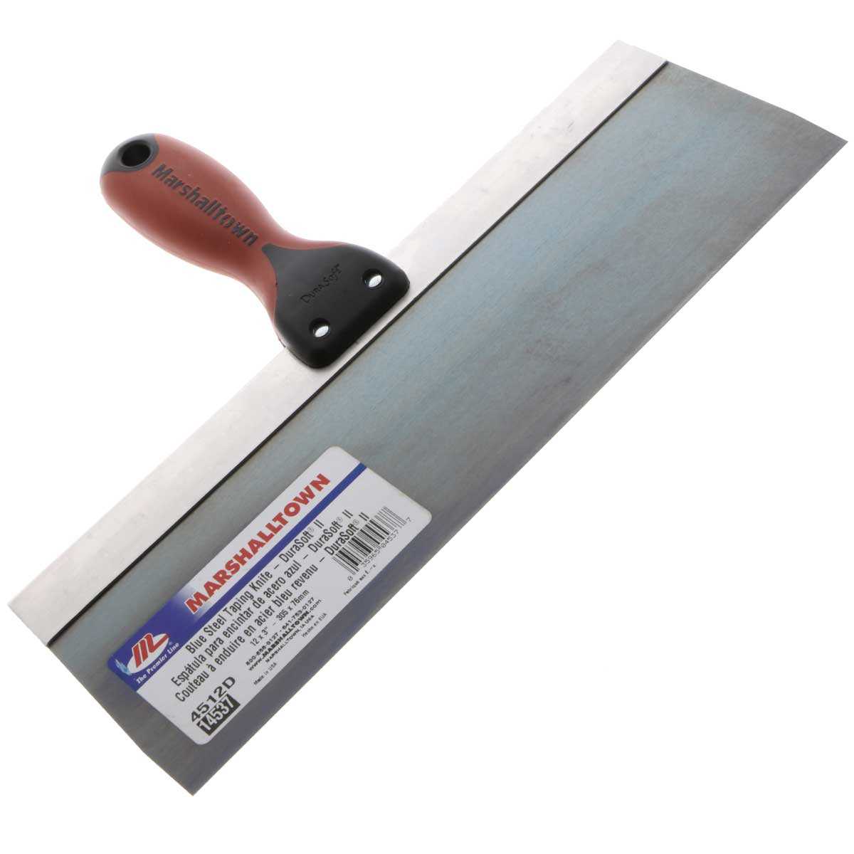 Marshalltown 12" Blue Steel Durasoft 2 Handle Drywall Taping Knife ...