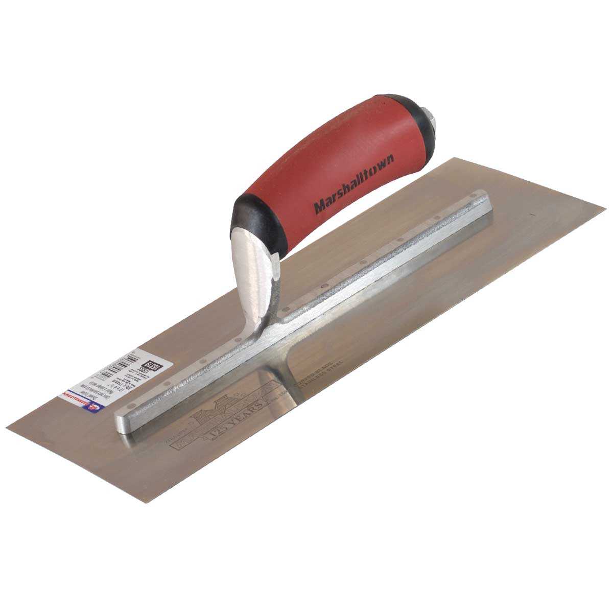 Marshalltown Stainless Curved Drywall Trowel 12"x4-1/2" Durasoft Handle ...