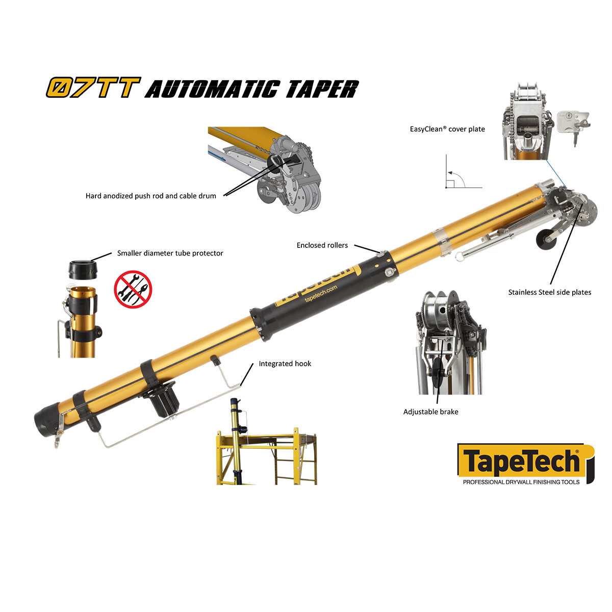 TapeTech Maxi Taper 07TT with ATX01TT Extension | All-Wall.com