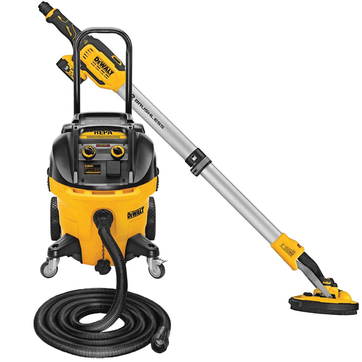 DeWalt Cordless 20V MAX Drywall Sander With 10 Gal Vac